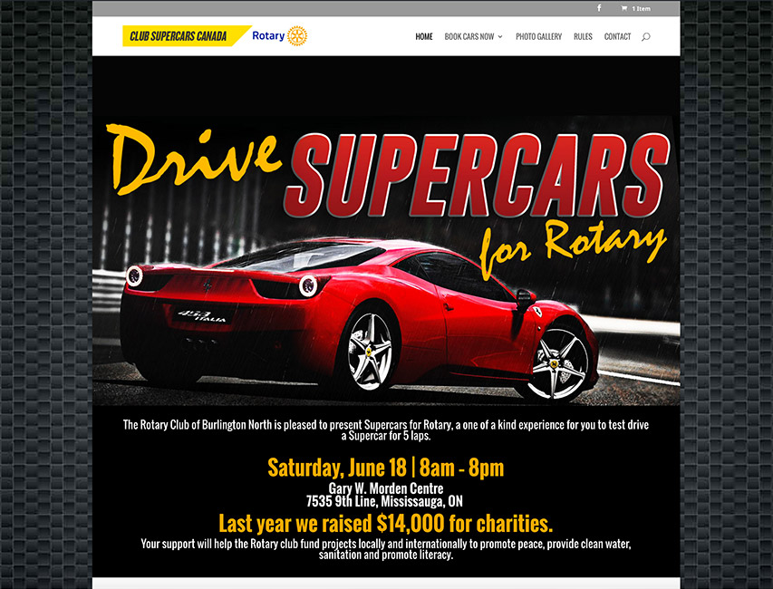 Supercars for Rotary Website | CM2 Media